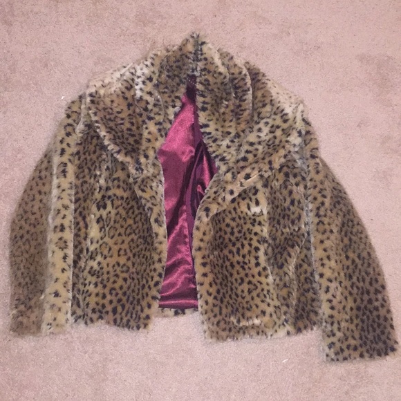 Fever | Jackets & Coats | Cheetah Print Faux Fur Coat | Poshmark